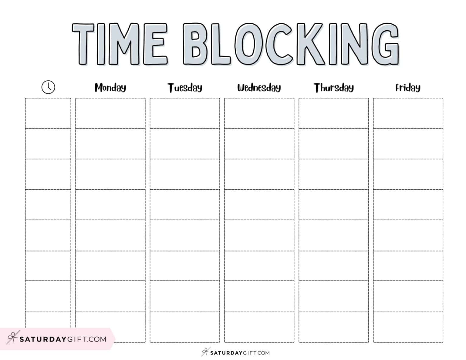 Time Blocking Template – 52 Free Daily & Weekly Time Blocking Printables