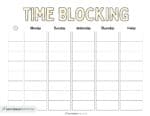 Time Blocking Template – 52 Free Daily & Weekly Time Blocking Printables