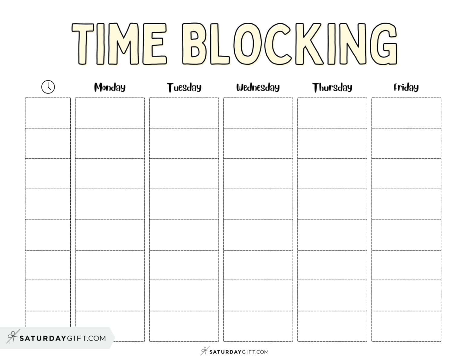 Time Blocking Template – 52 Free Daily & Weekly Time Blocking Printables