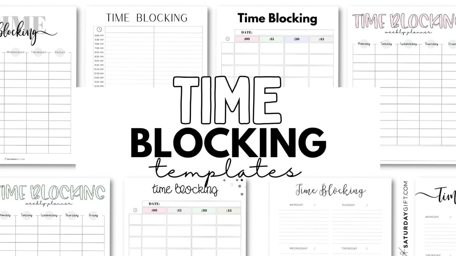 Time Blocking Template – 52 Free Daily & Weekly Time Blocking Printables