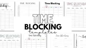 Time Blocking Template – 52 Free Daily & Weekly Time Blocking Printables