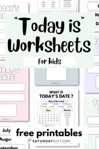 Today Is Worksheets - Cute & Free Today's Date Printables