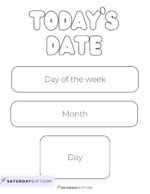 "Today Is" Worksheets - Cute & Free Today's Date Printables
