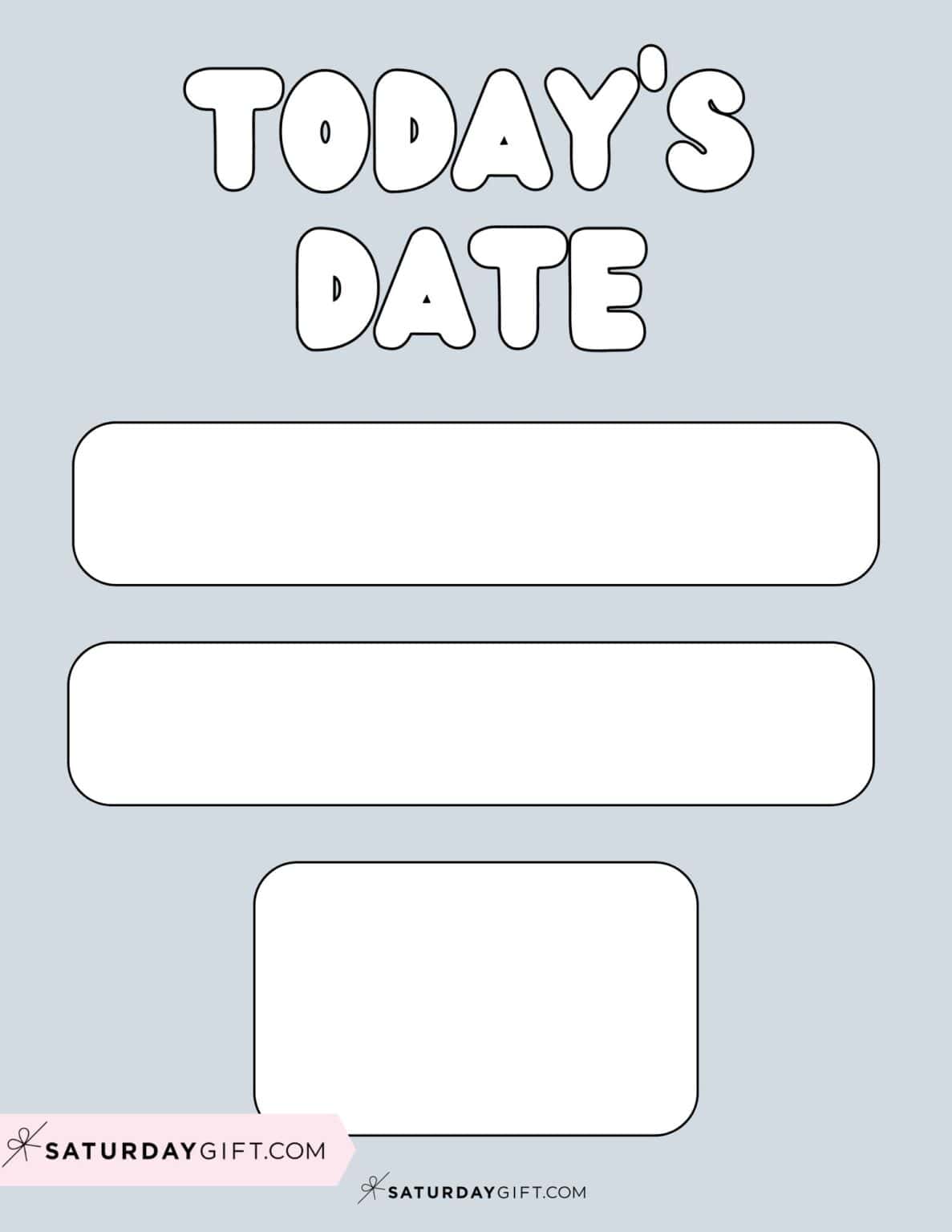 "Today Is" Worksheets - Cute & Free Today's Date Printables