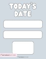 "Today Is" Worksheets - Cute & Free Today's Date Printables