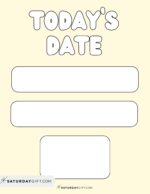 "Today Is" Worksheets - Cute & Free Today's Date Printables