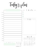 Today's Plan Printable - 12 Cute & Free Today's Plan of Action ...