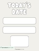 "Today Is" Worksheets - Cute & Free Today's Date Printables