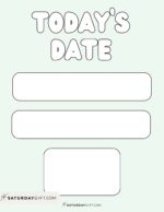 "Today Is" Worksheets - Cute & Free Today's Date Printables