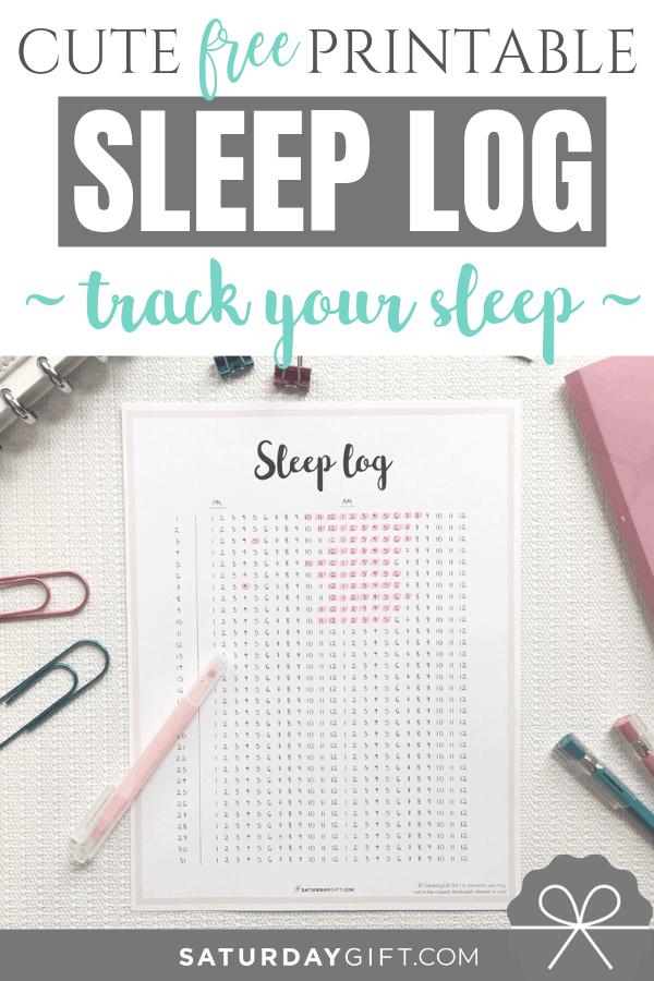 Sleep Log - How To Track Your Sleep with a Sleep Log {+Free printable}