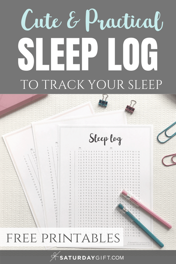Sleep Log - How To Track Your Sleep with a Sleep Log {+Free printable}