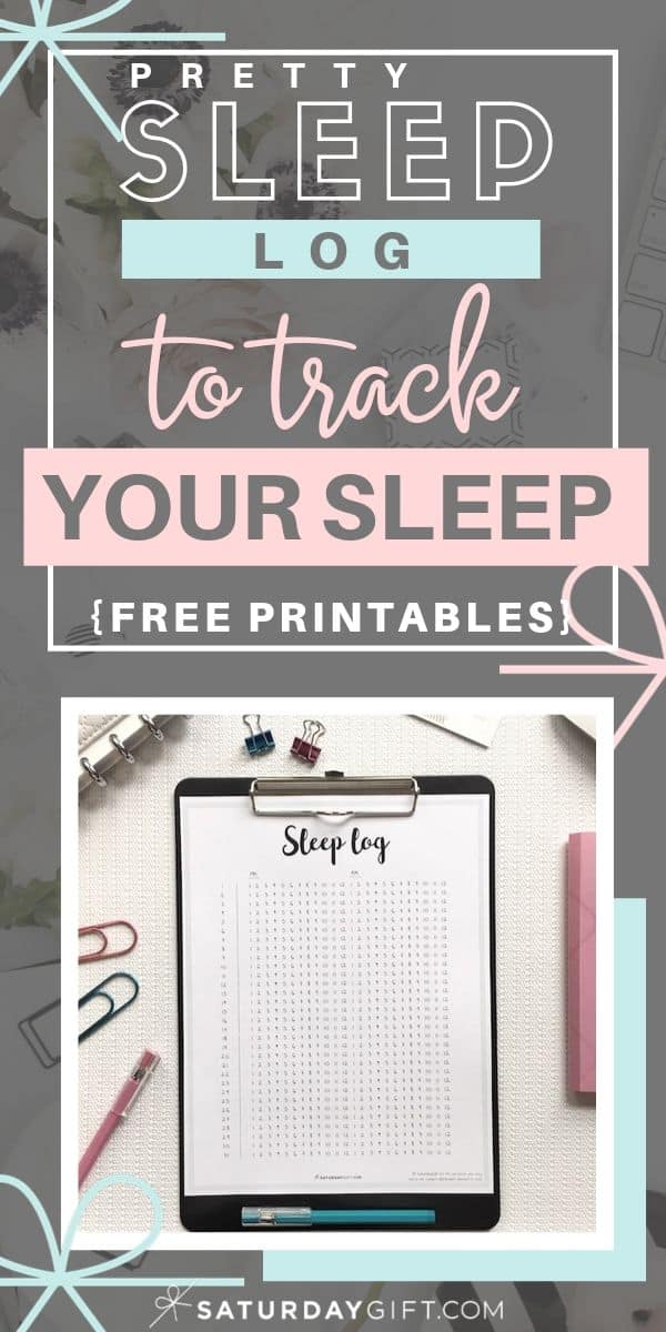 Sleep Log - How To Track Your Sleep with a Sleep Log {+Free printable}