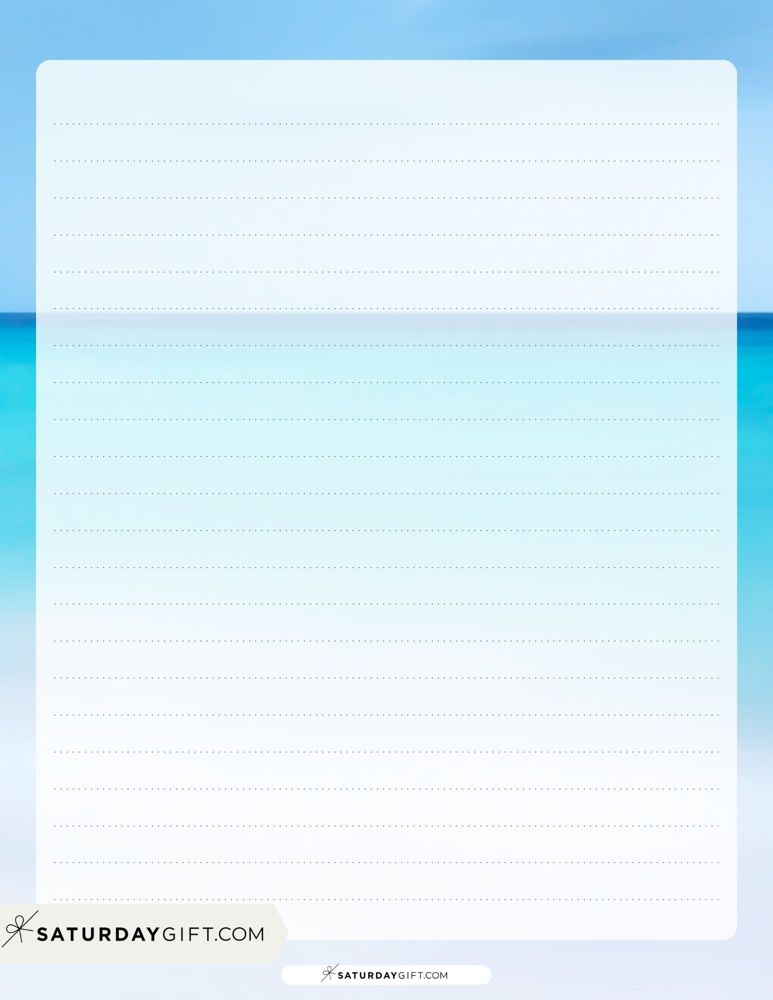 Printable Letter Paper - 37 Cute & Decorative Writing Papers | SaturdayGift