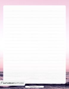 Printable Letter Paper - 37 Cute & Decorative Writing Papers | SaturdayGift