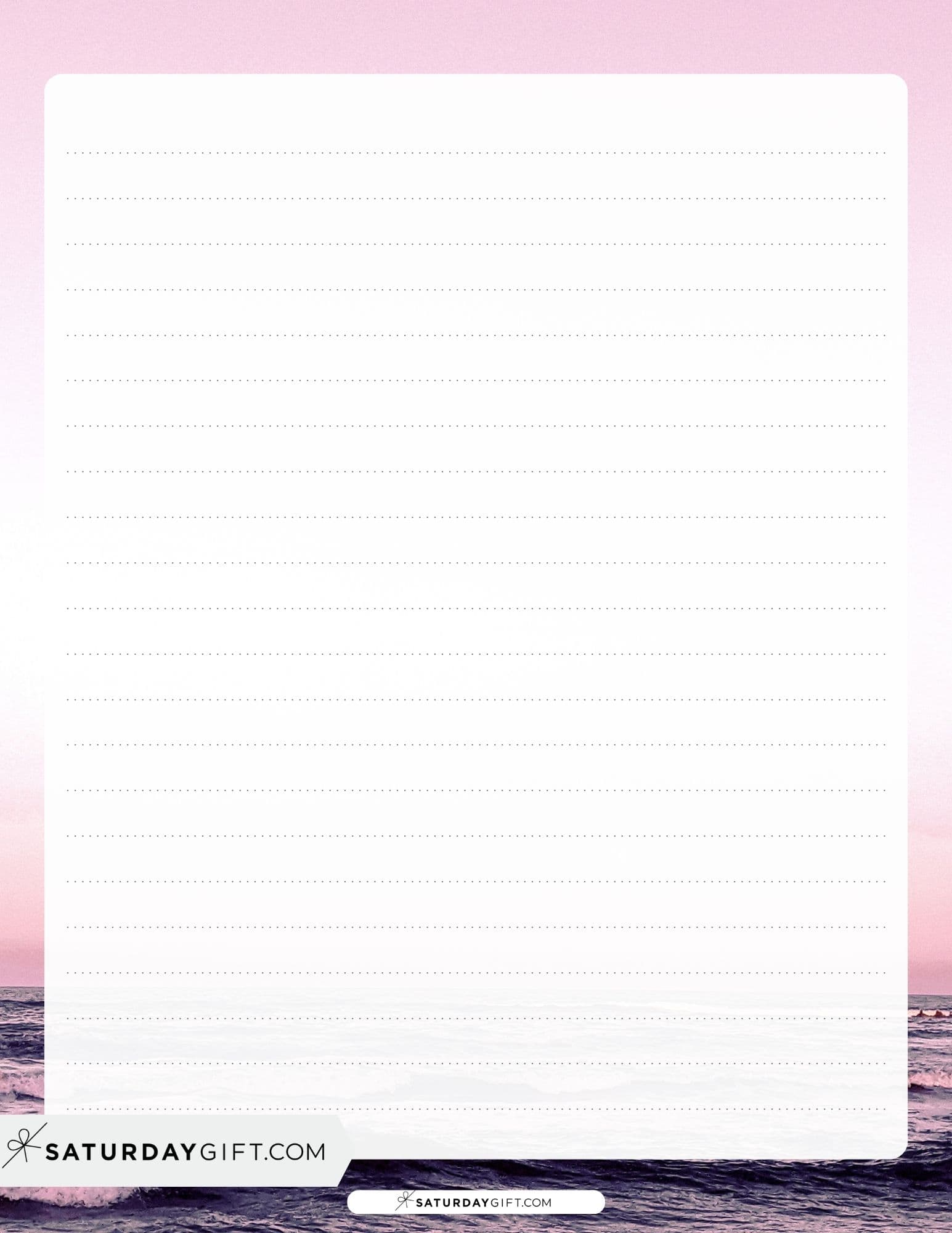 Printable Letter Paper - 37 Cute & Decorative Writing Papers | SaturdayGift