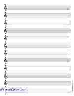 Blank Sheet Music - 100+ Free Printable Staff Paper Templates ...