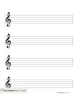 Blank Sheet Music - 100+ Free Printable Staff Paper Templates ...