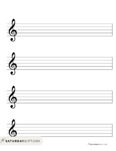 Blank Sheet Music - 100+ Free Printable Staff Paper Templates ...