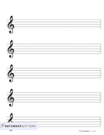Blank Sheet Music - 100+ Free Printable Staff Paper Templates ...