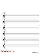 Blank Sheet Music - 100+ Free Printable Staff Paper Templates ...