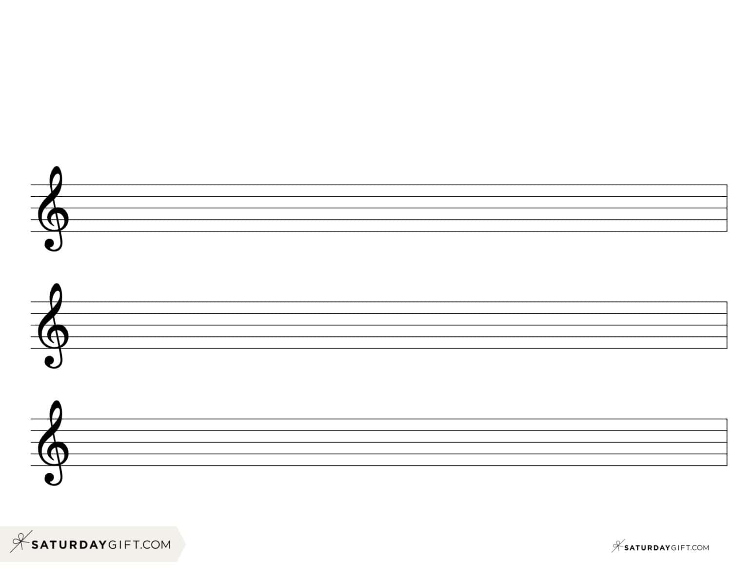 Blank Sheet Music - 100+ Free Printable Staff Paper Templates ...