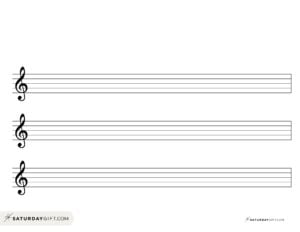 Blank Sheet Music - 100+ Free Printable Staff Paper Templates ...