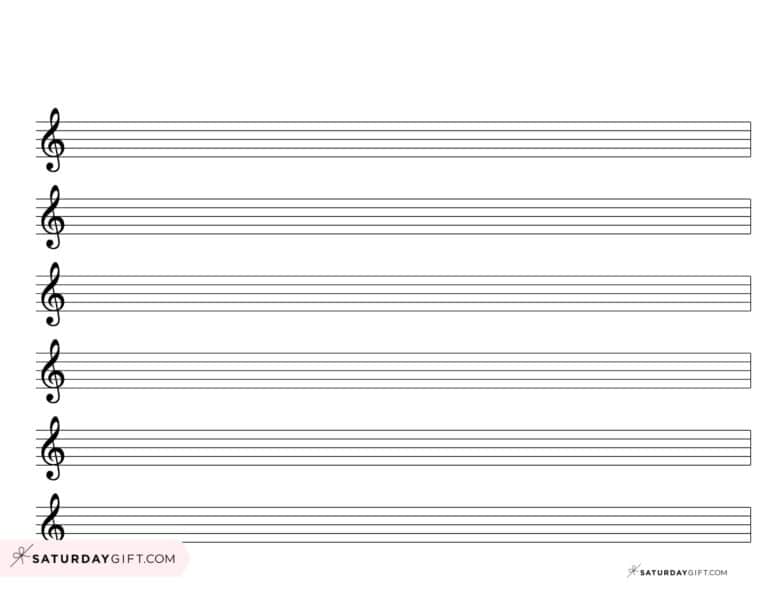 Blank Sheet Music - 100+ Free Printable Staff Paper Templates ...