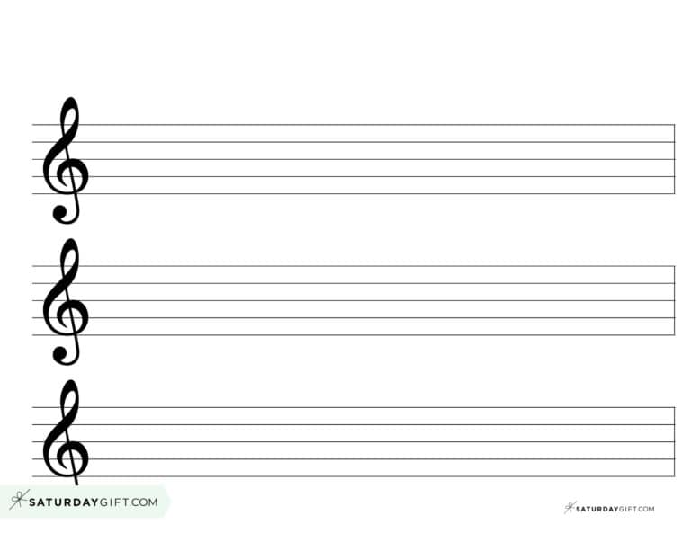 Blank Sheet Music - 100+ Free Printable Staff Paper Templates ...
