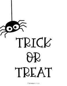 Halloween Signs – 70 Free Printable Trick Or Treat Signs