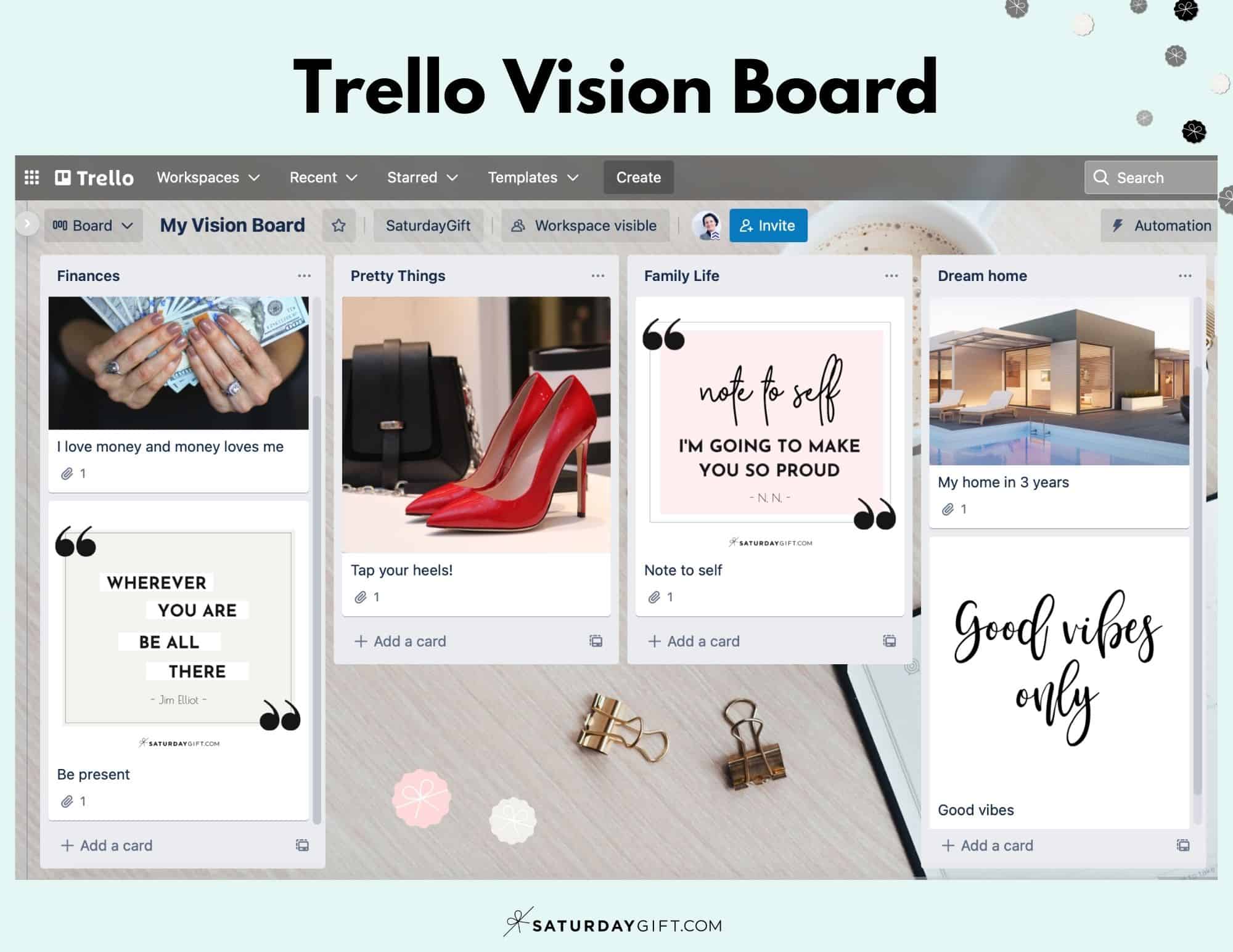 Vision board: How to create one & reach your goals and dreams