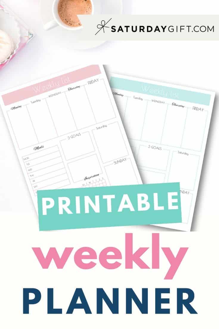 Printable Weekly List Planner - How to Have a Productive Week