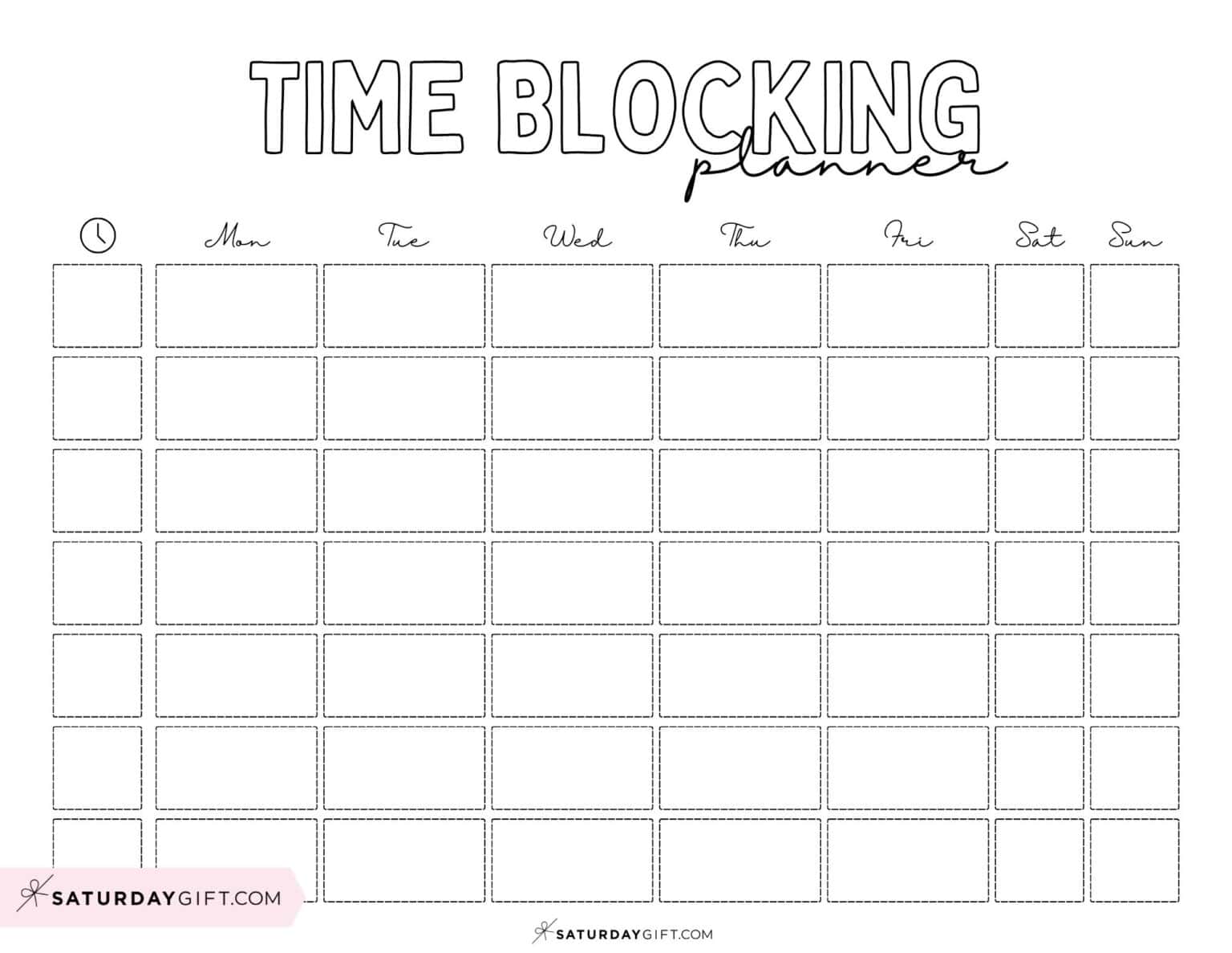 Time Blocking Template – 52 Free Daily & Weekly Time Blocking Printables