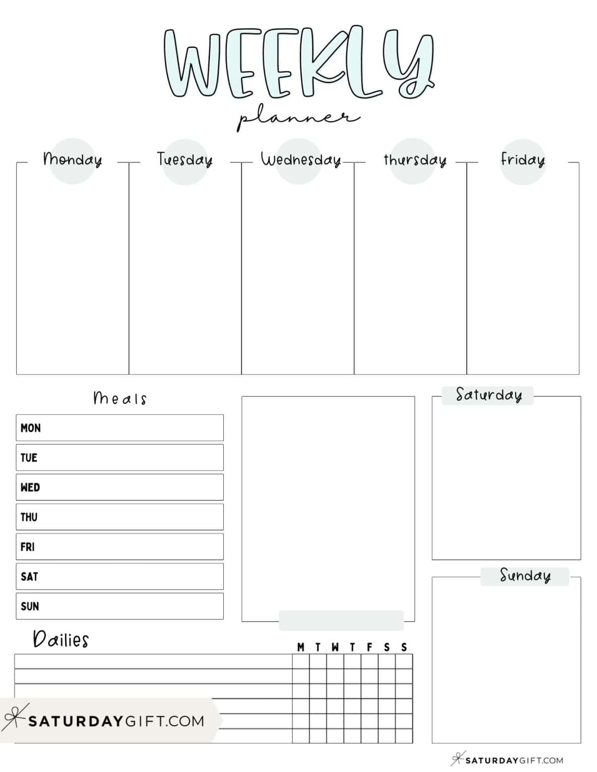 Spring Planner - 21 Pages - Cute & Free Printables