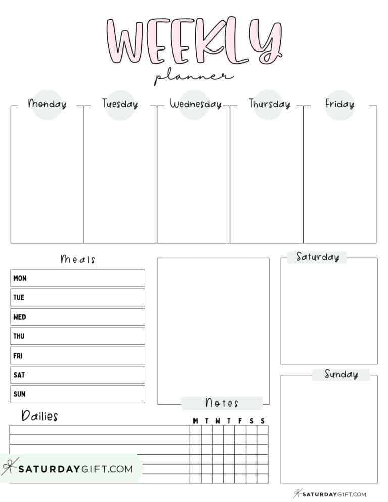 Q1 Planner - 21 Cute & Free Printables