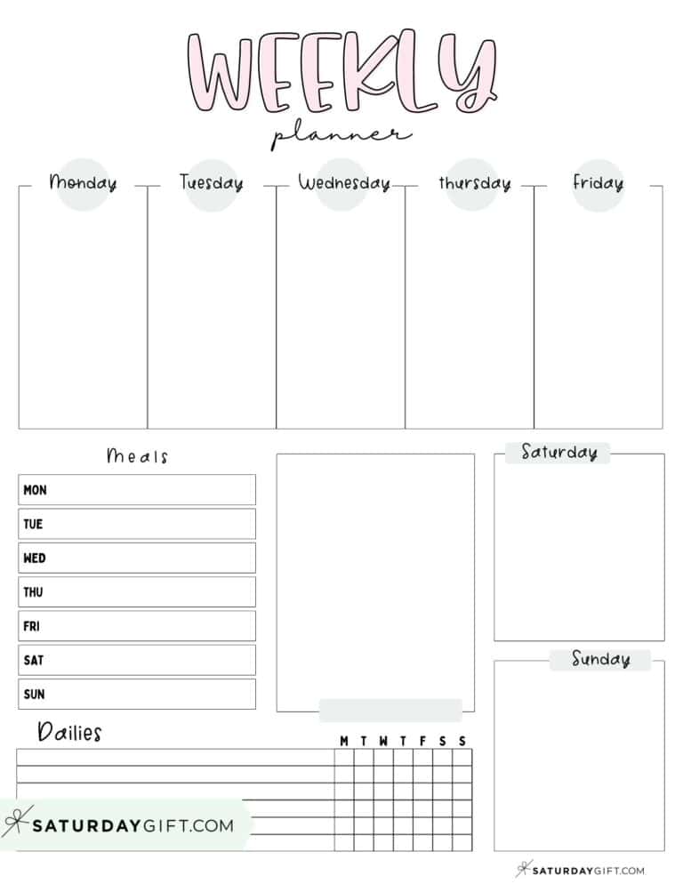 Spring Planner - 21 Pages - Cute & Free Printables