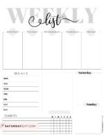 Weekly planner printable - 39 cute free weekly calendar templates ...