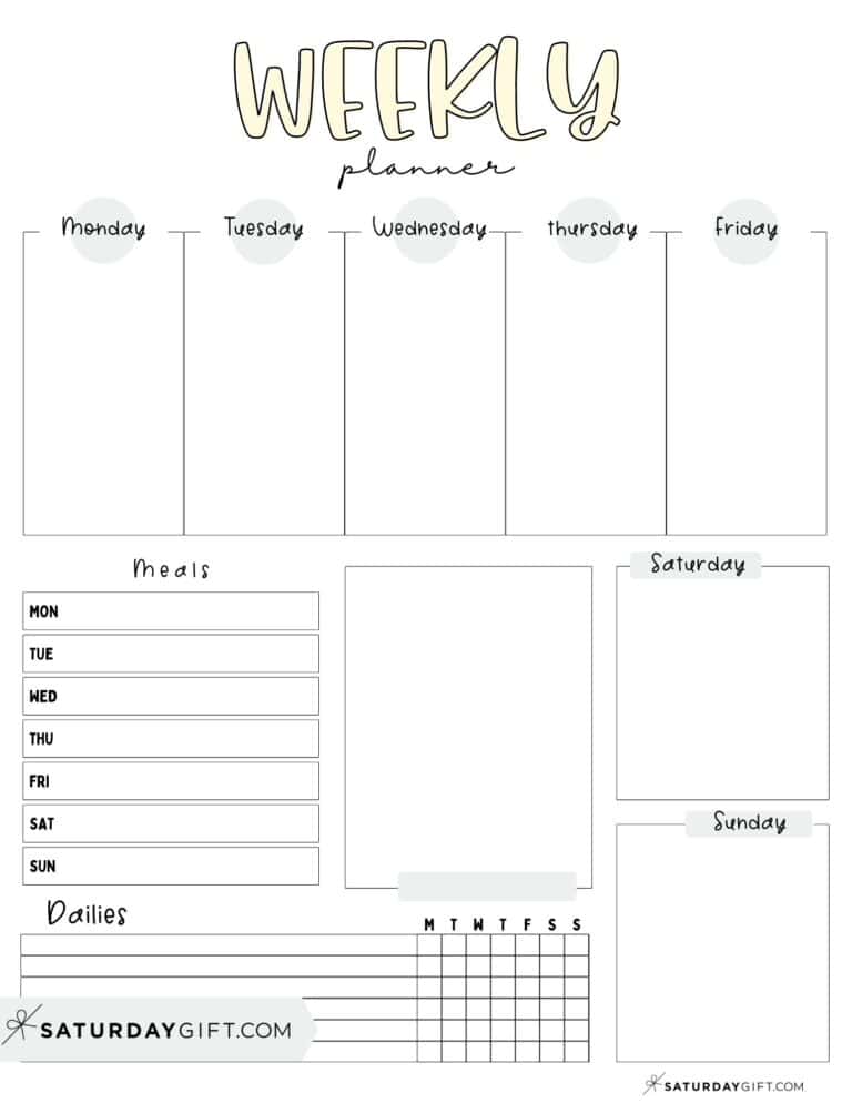 Summer Planner - 21 Cute & Free Printables