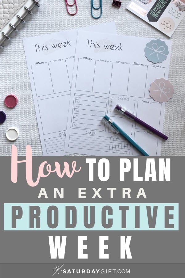 Weekly Planner Template: How To Plan An Extra Productive Week