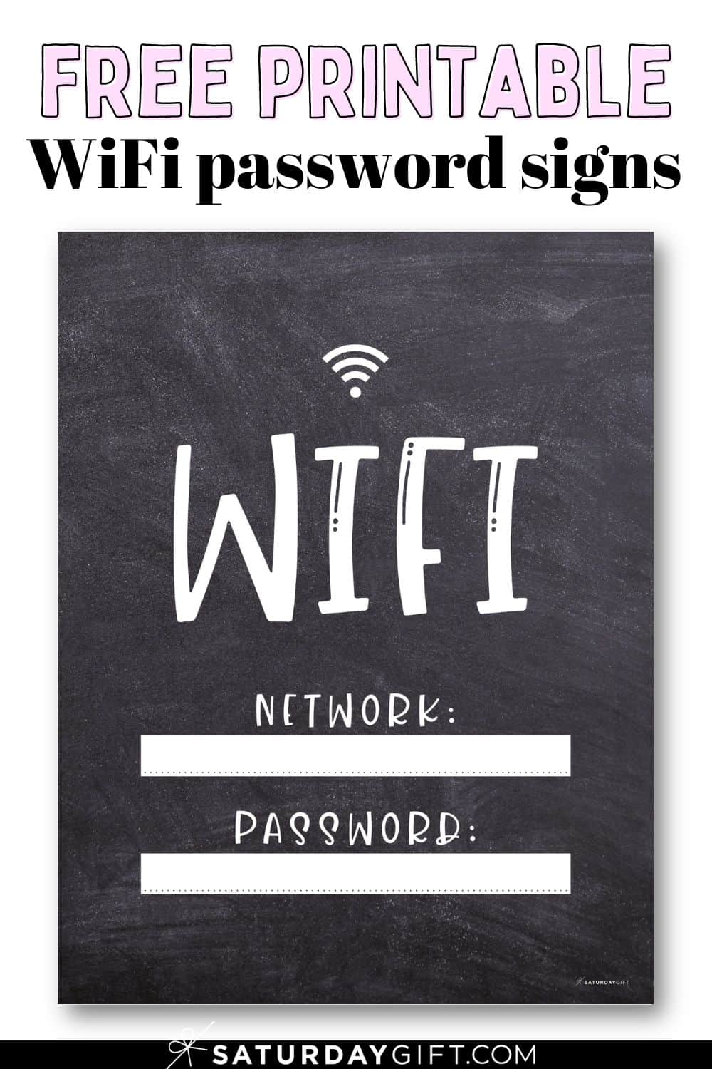 WiFi Password Sign - 11 Cute & Free Printable Templates