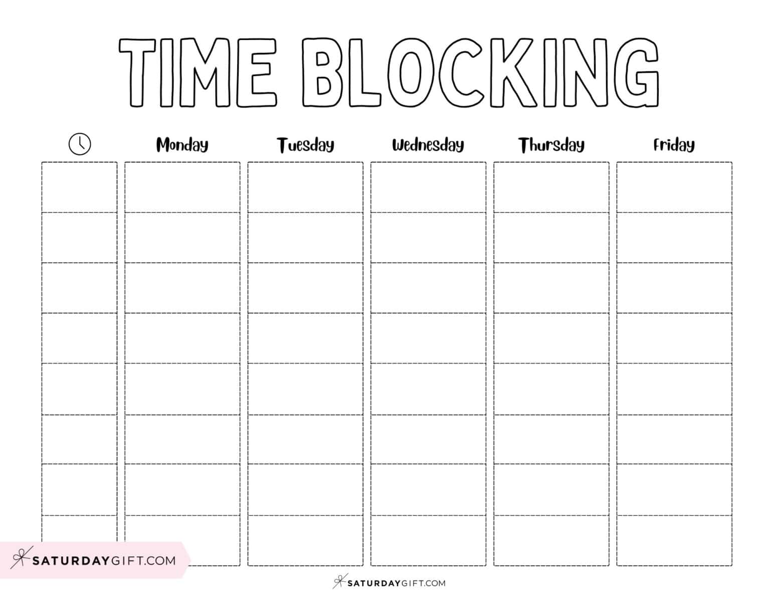 Time Blocking Template – 52 Free Daily & Weekly Time Blocking Printables