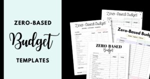 Zero-Based Budget Template - 7 Cute & Free Printables (+ Tips)